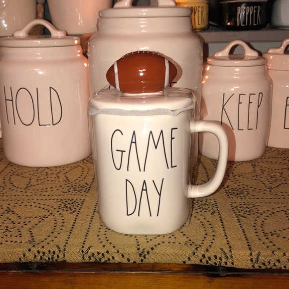 Rae Dunn | Kitchen | Rae Dunn Game Day Mug With Football Topper | Poshmark